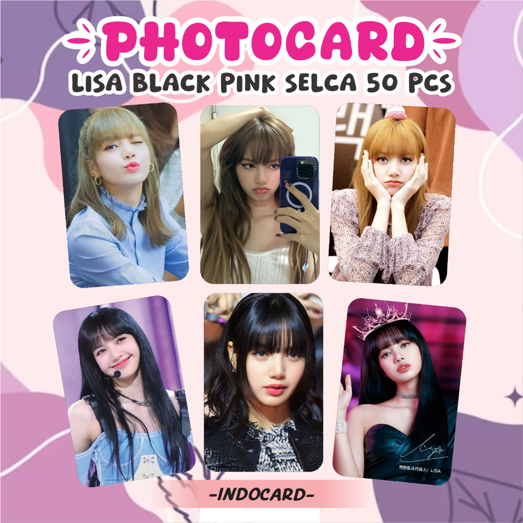 Jual Photocard Lisa Black Pink Selca 50 Pcs - Indophotocard | Shopee ...