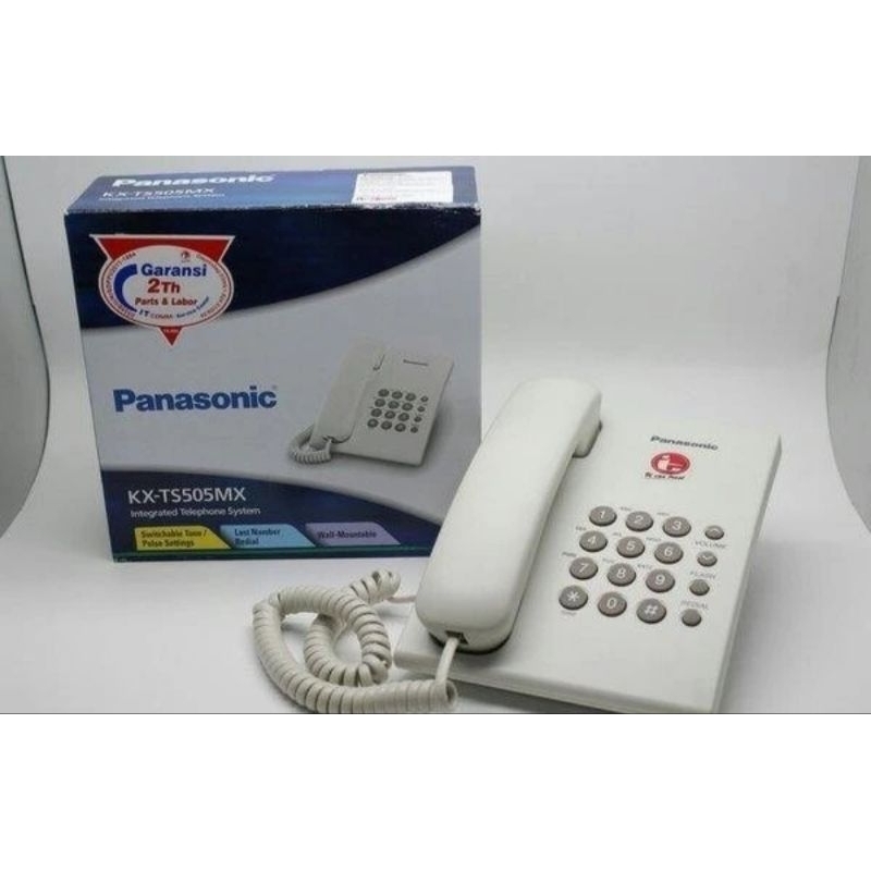 Jual Telephone Panasonic KX-TS505MX Baru original 505 MX | Shopee Indonesia