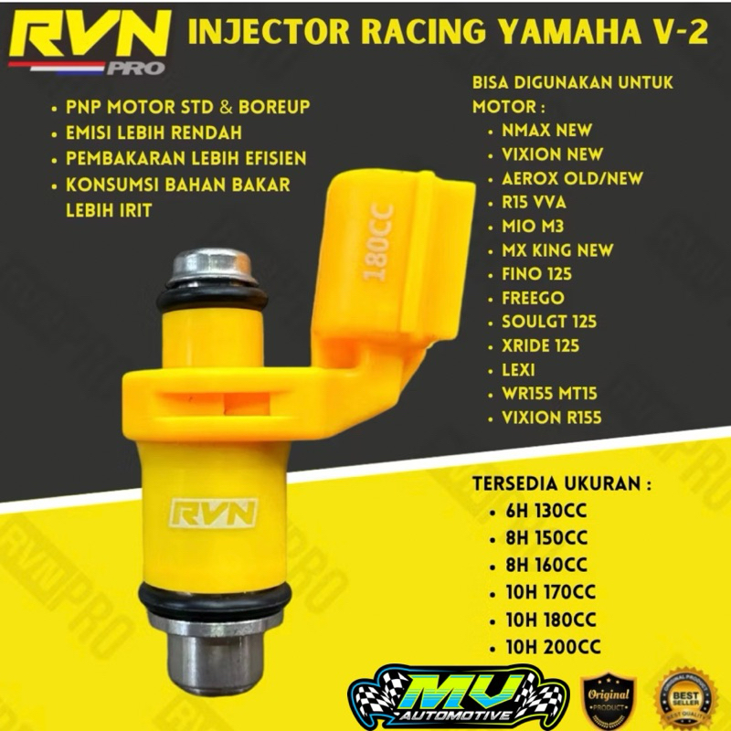 Jual INJECTOR INJEKTOR RVN RACING MXKING NMAX VIXION NEW MIO M3 MIO J ...
