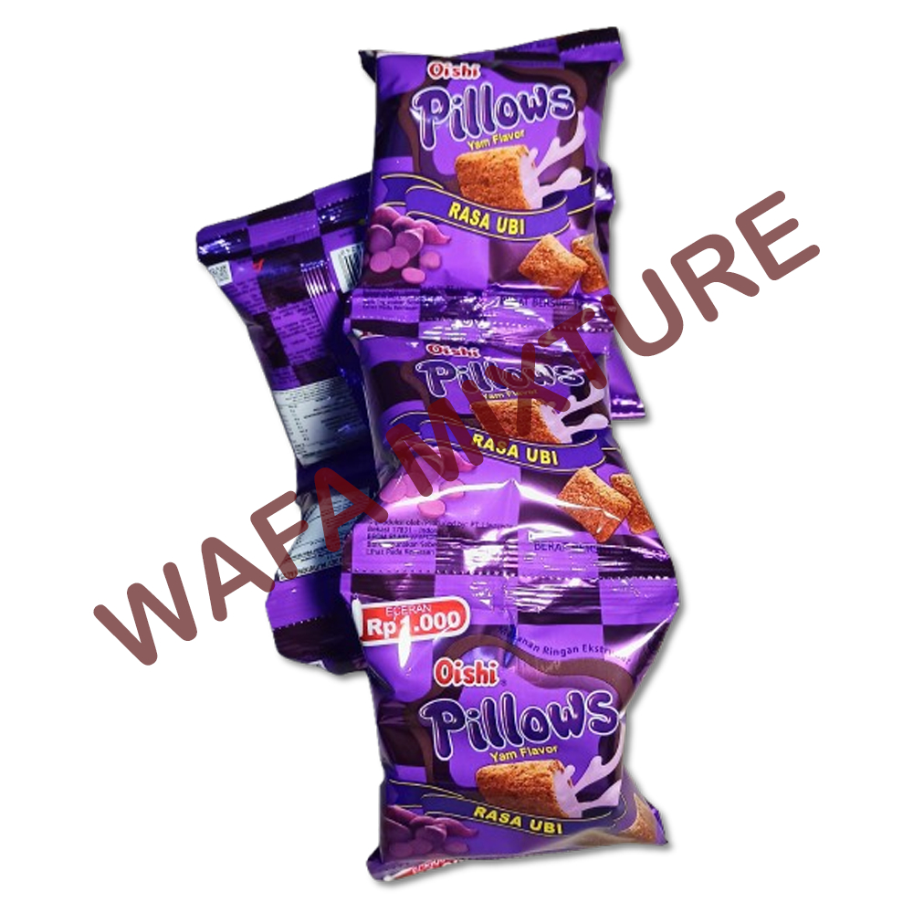 Jual Snack Oishi PILLOWS Rasa ubi (1 renceng isi 10 pcs) hadiah ultah ...