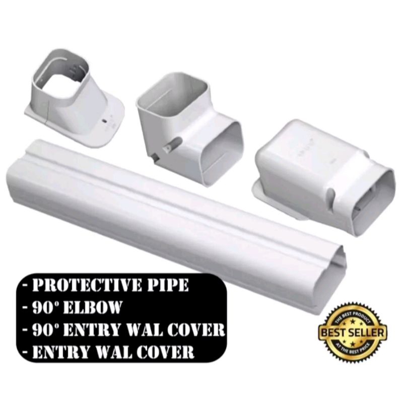 Jual Protective Pipe + Entry Wall Cover + Entry Wall Cover 90' + Elbow ...