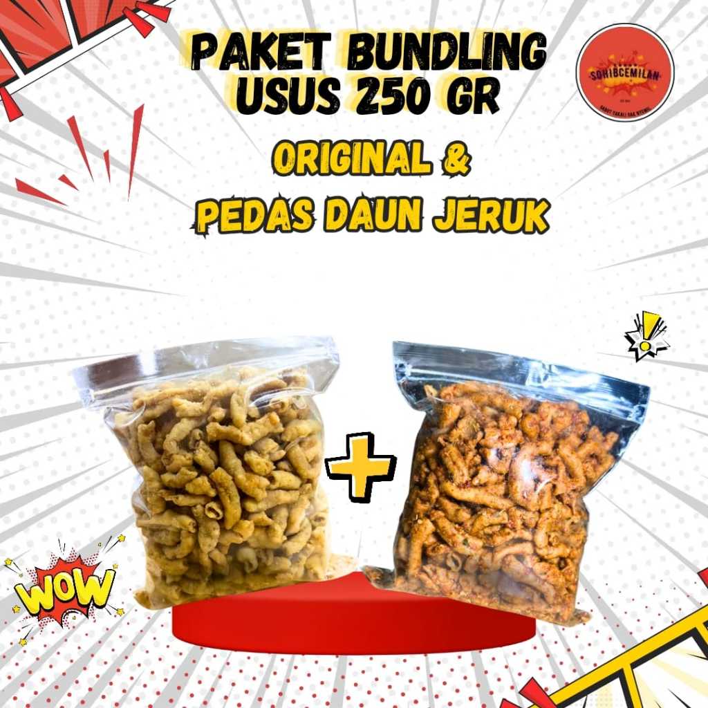Jual PROMO!!! PAKET USUS AYAM CRISPY ORIGINAL 250GR DAN USUS AYAM ...