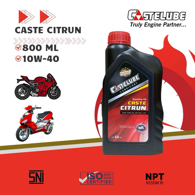 Jual Castelube Citrun 10W-40 800ml | Shopee Indonesia