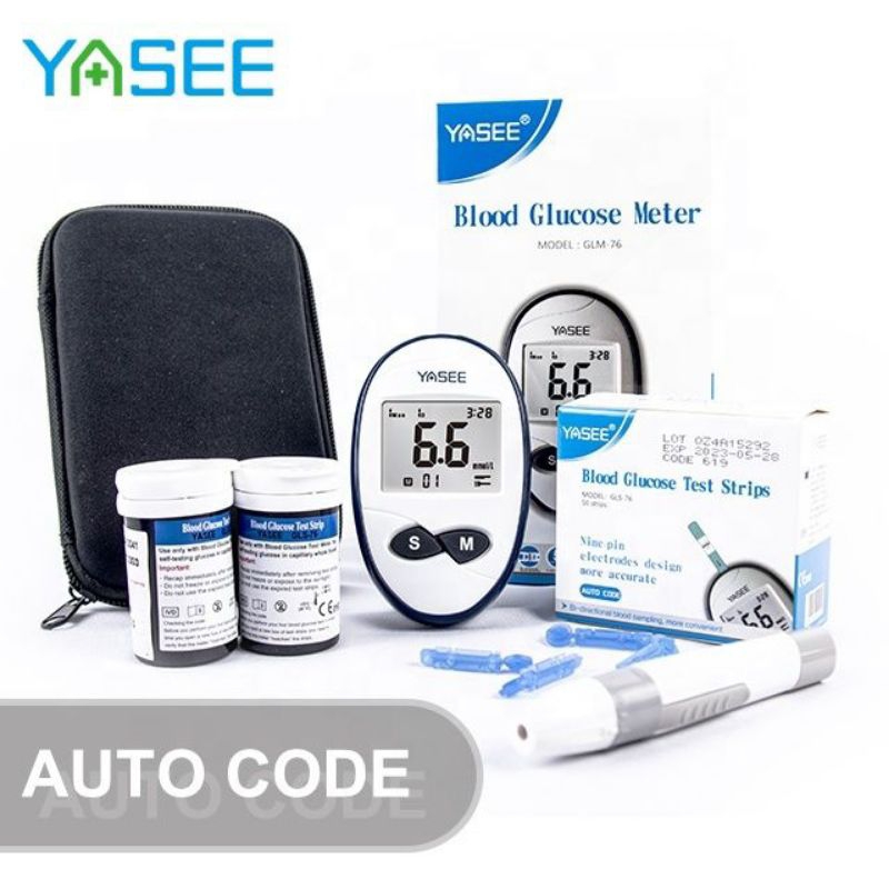 Jual YASEE Blood Glucose Meter Model GLM-76 Isi 25 | Shopee Indonesia