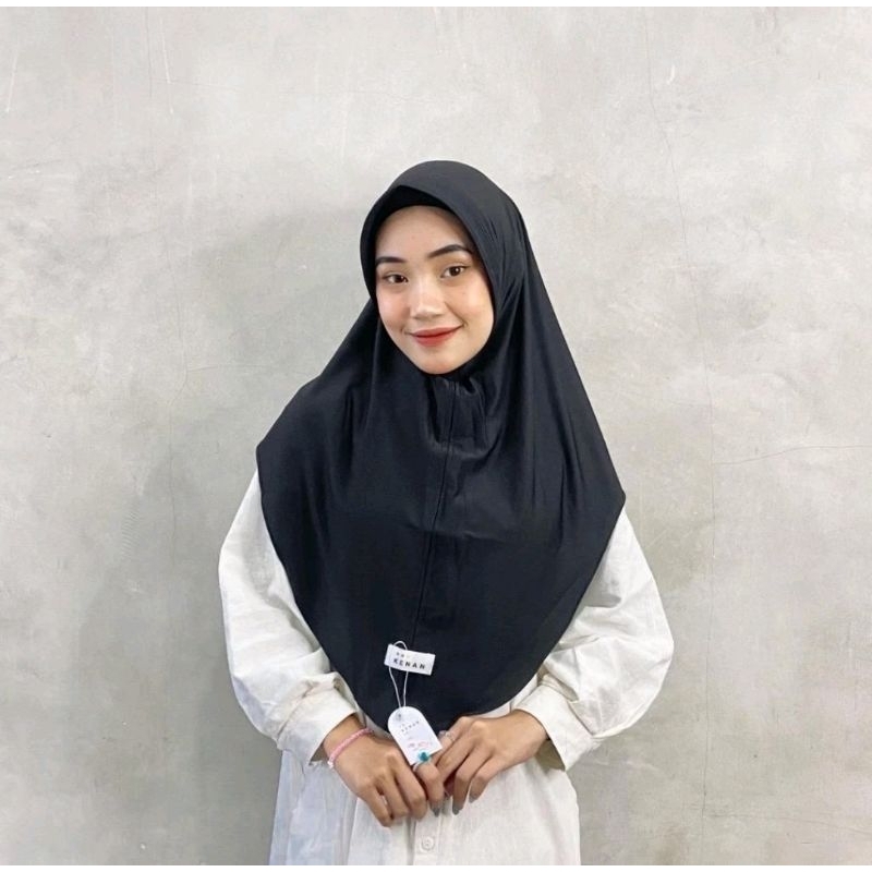 Jual KENAN Hijab PET SIZE L Hijab Bergo daily LANAA / Hijab Instan Jersey | Shopee Indonesia