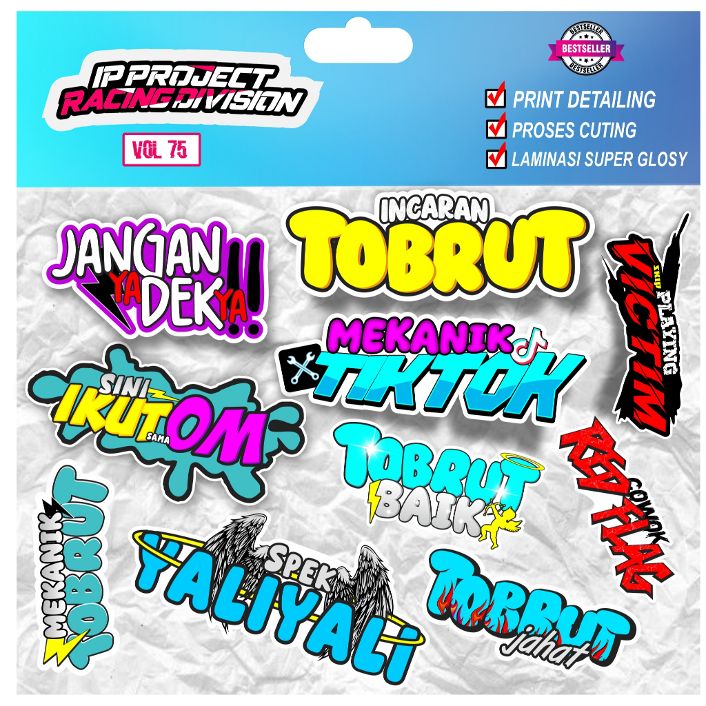 Jual STIKER PACK TOBRUT MEKANIK ΤΙΚΤΟΚ ΜΕΚΑΝΙΚ TOBRUT ISI 10 PCS IP ...