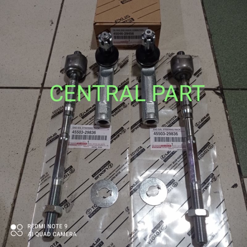 Jual TIE ROD END 1SET + RACK END 2PCS TOYOTA HIACE COMMUTER (4PCS ...