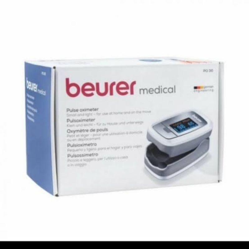 Jual BEURER Pulse Oximeter PO30 Alat Ukur Saturasi Oksigen | Shopee ...