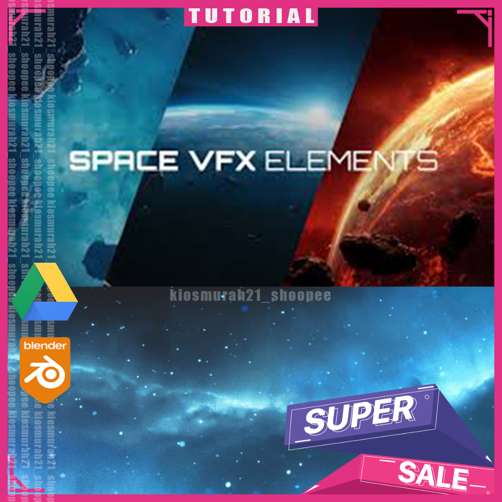 Jual Blender 3D - Creative Shrimp - Space VFX Elements - Creating the ...