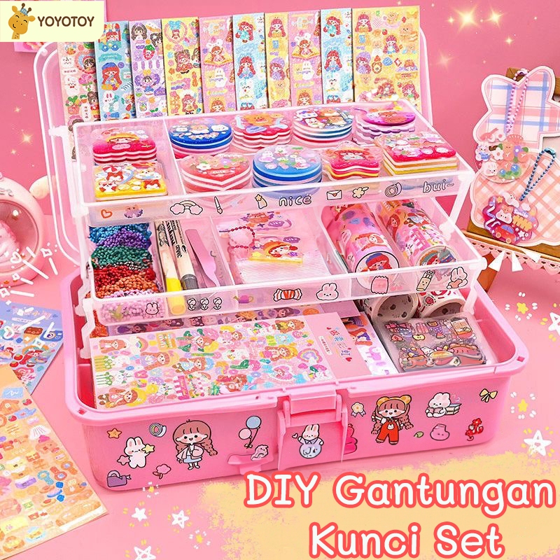 Jual [COD]456PCS DIY Guka Set DIY Gantungan Kunci Set Gooka Set Box ...