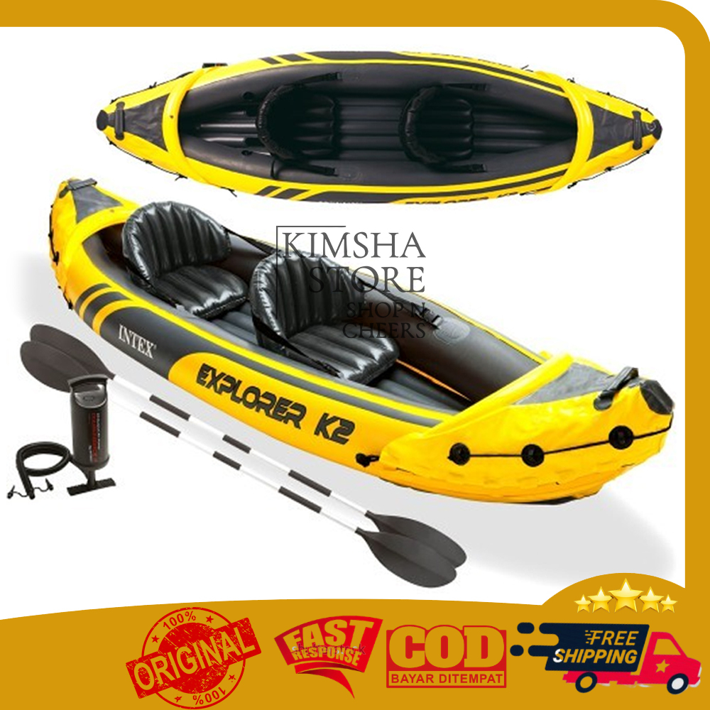 Jual Intex Explorer K2 Set Kapal Perahu Karet Kano Renang Dewasa ...