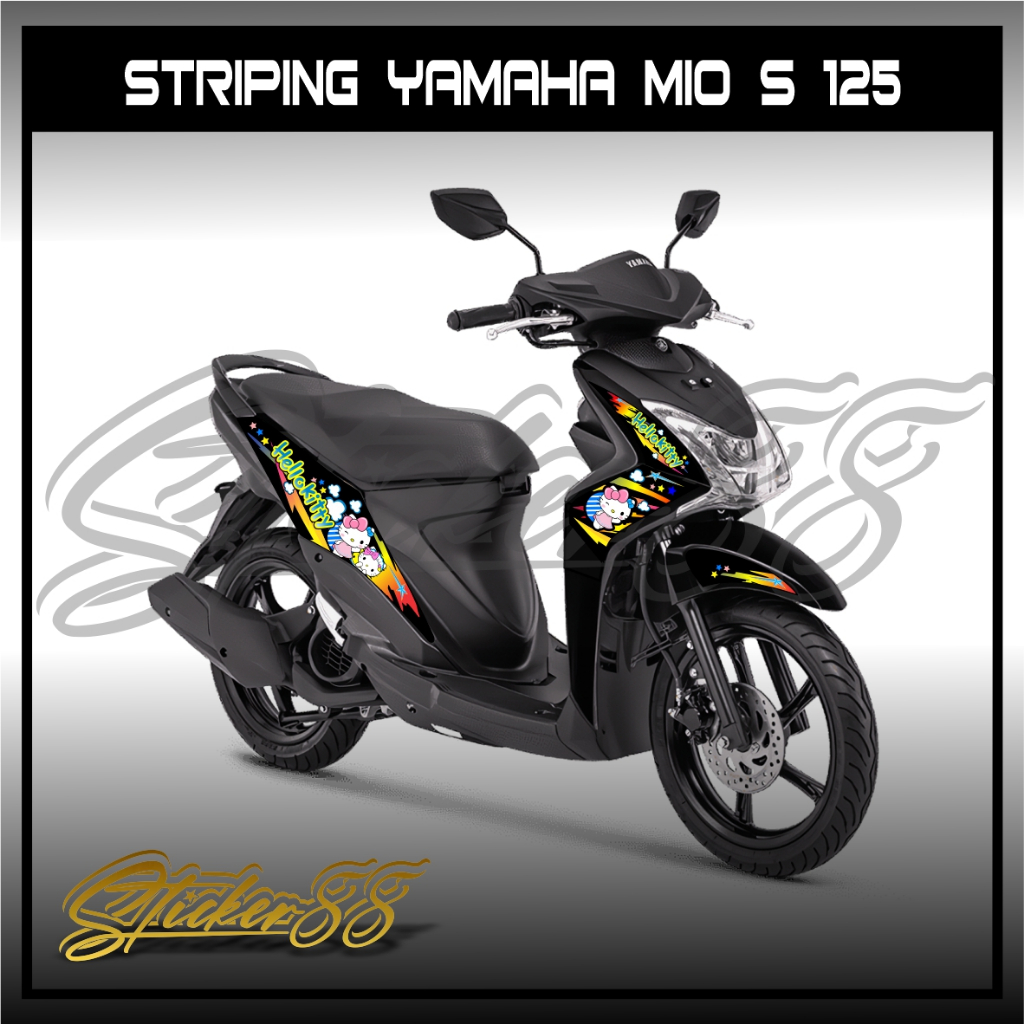 Jual Stiker Striping Motor MIO S 2017 Sticker Lis Body Hello Kitty ...