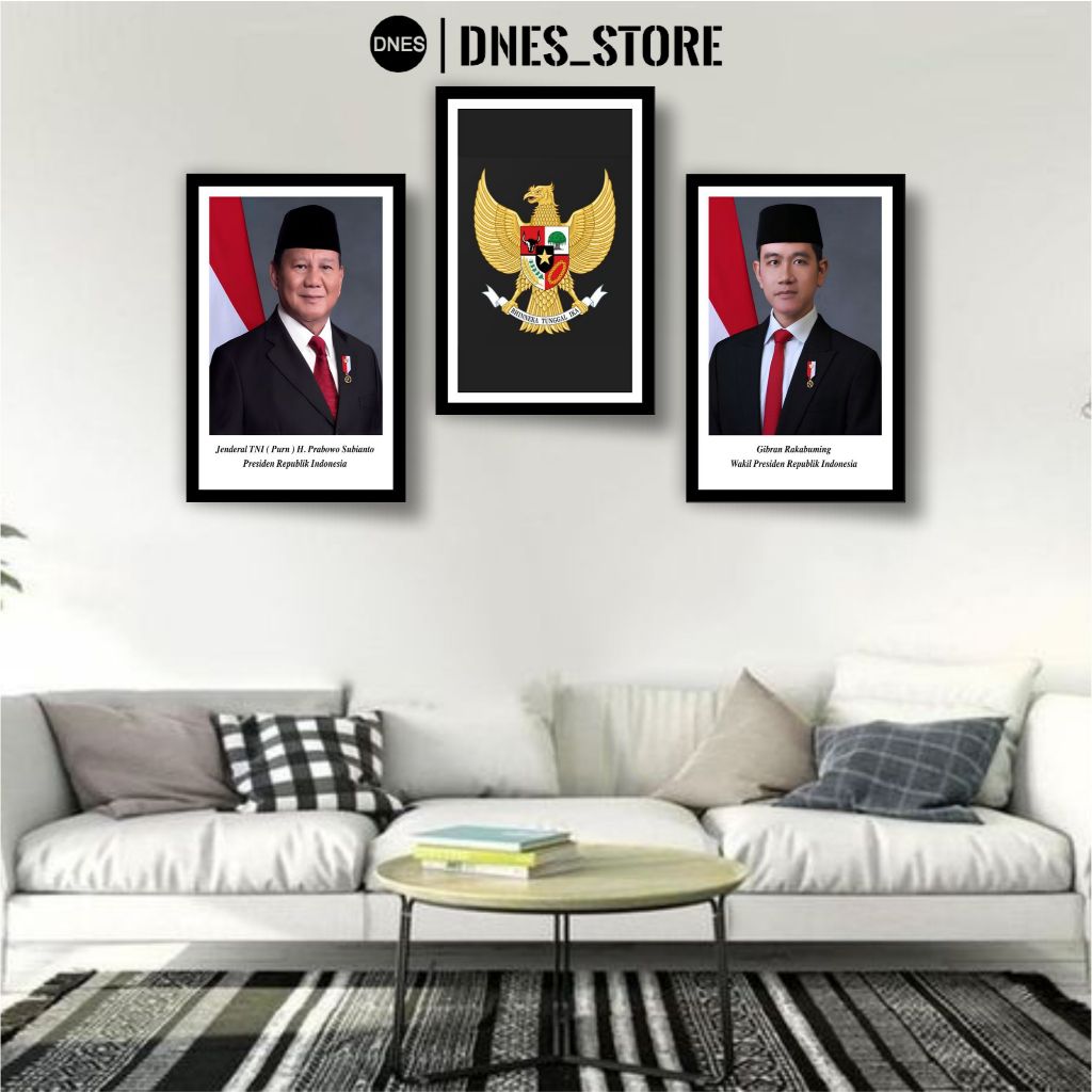 Jual Hiasan Dinding FOTO PRESIDEN DAN WAKIL PRESIDEN Ukuran 20cmx30cm ...