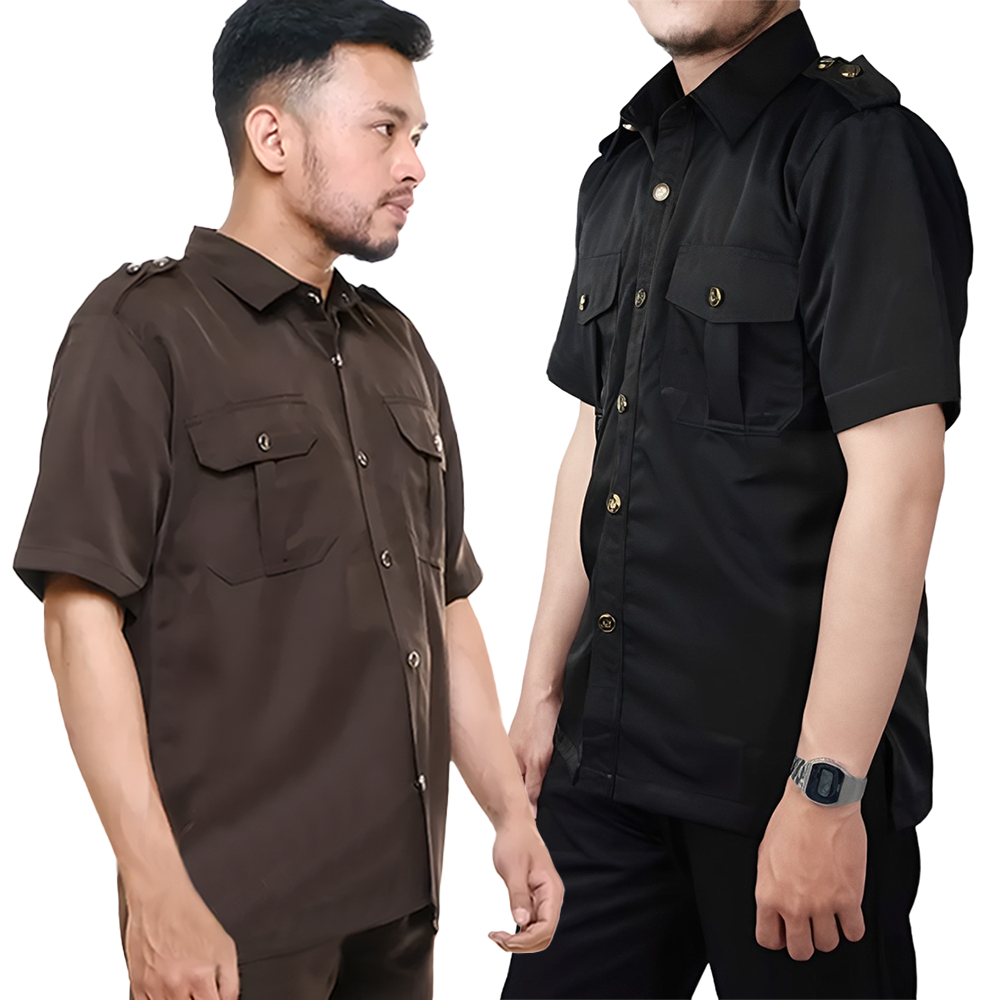 Jual Seragam Safari Baju Safari Setelan Safari Security Seragam Satpam ...