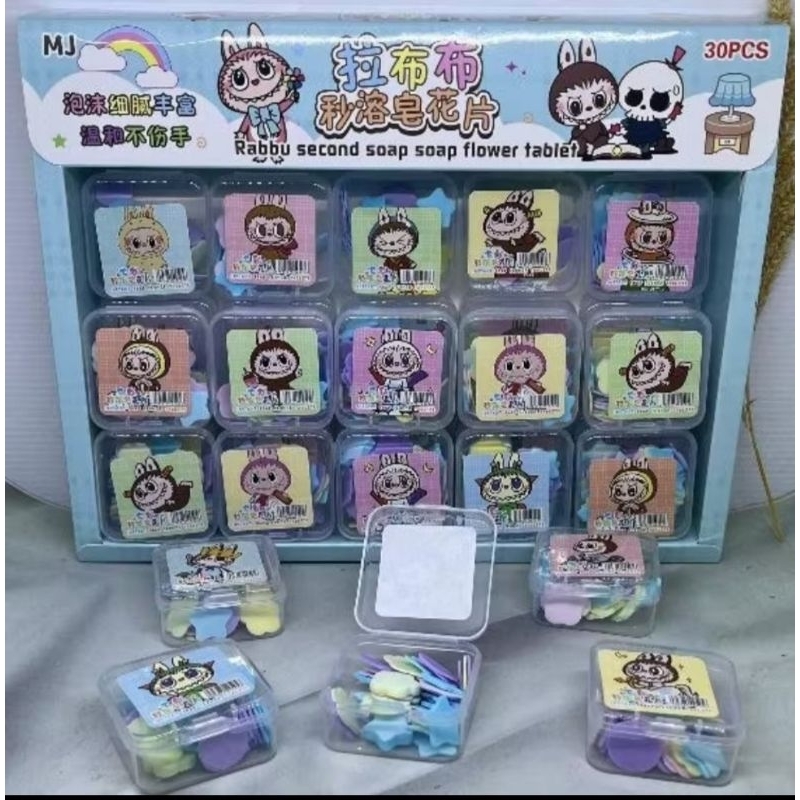 Jual Sabun kertas labubu paper soap box labubu/ sabun traveling per 1 ...