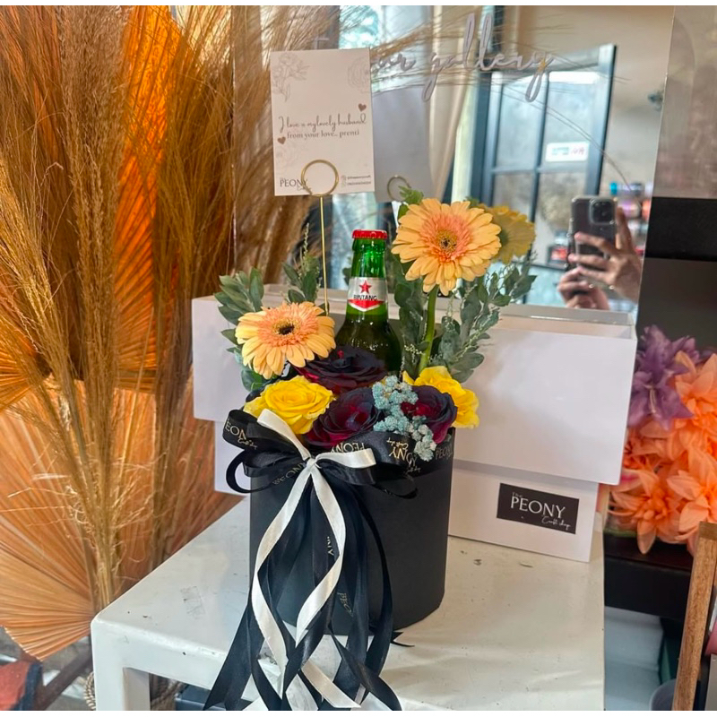 Jual BLOOM BOX CUSTOM / BLOOM BOX MINUMAN / BLOOM BOX FRESH FLOWER ...