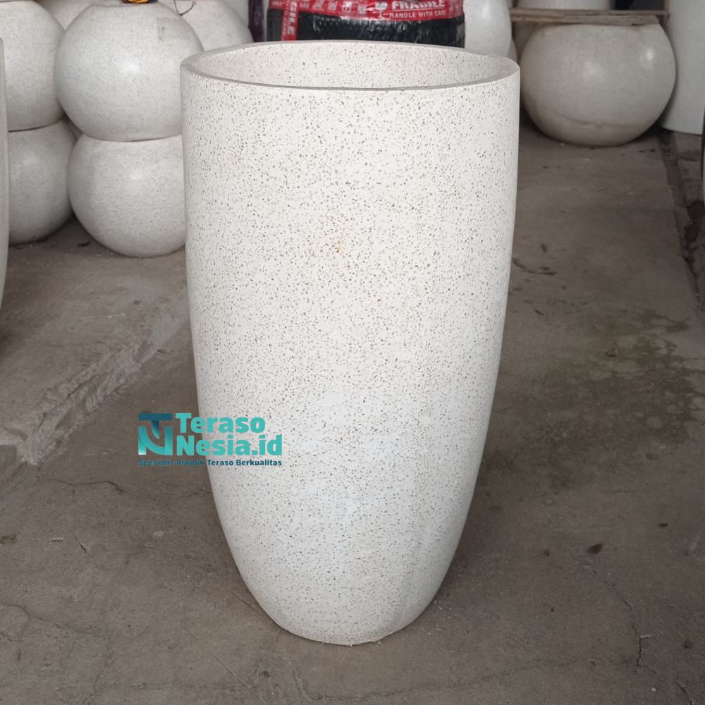 Jual Pot Teraso Tipe Apolo | Pot Terazzo Minimalis Outdoor Indoor ...