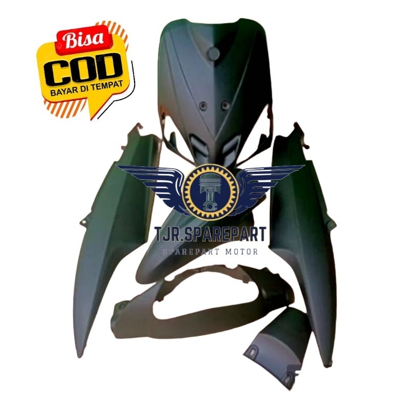 Jual Fullset Full Body Halus Yamaha Mio Sporty Warna Hitam Doff / Cover ...
