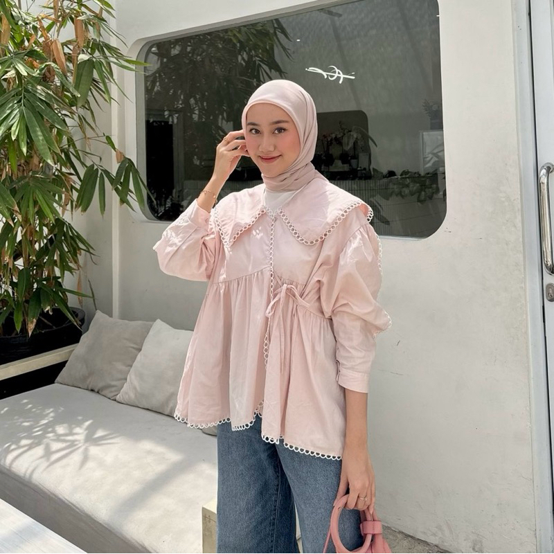 Jual KLARIBELL - BLOUSE By Leody || (Kode 649) Baju Atasan Wanita Renda ...