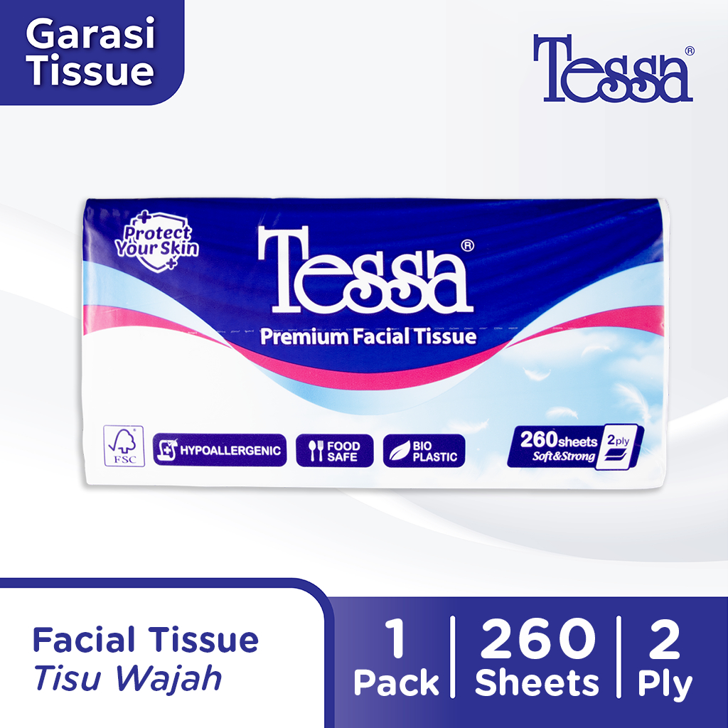 Jual 1 Pcs Special Promo Tissue Facial Softpack Tessa 260 Sheets x 2Ply ...