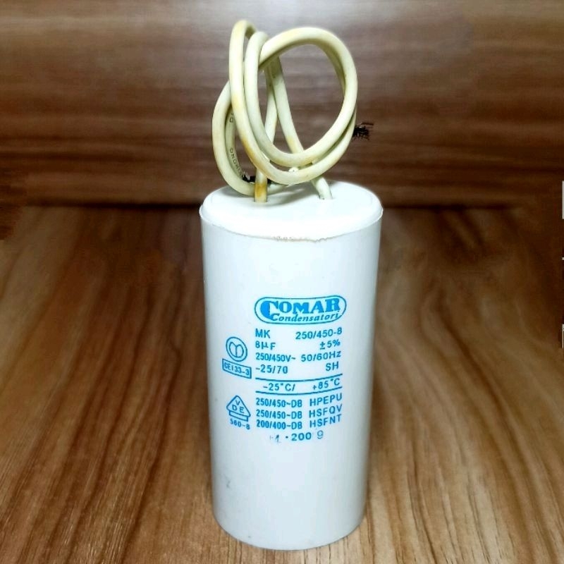Jual Kapasitor 8Uf / Condensator 8 Uf / Kapasitor Dinamo / Pompa Air ...