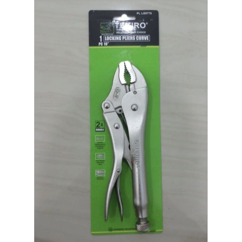 Jual tang bais TEKIRO 10 inchi / tang STEL jepit locking pliers bulat ...