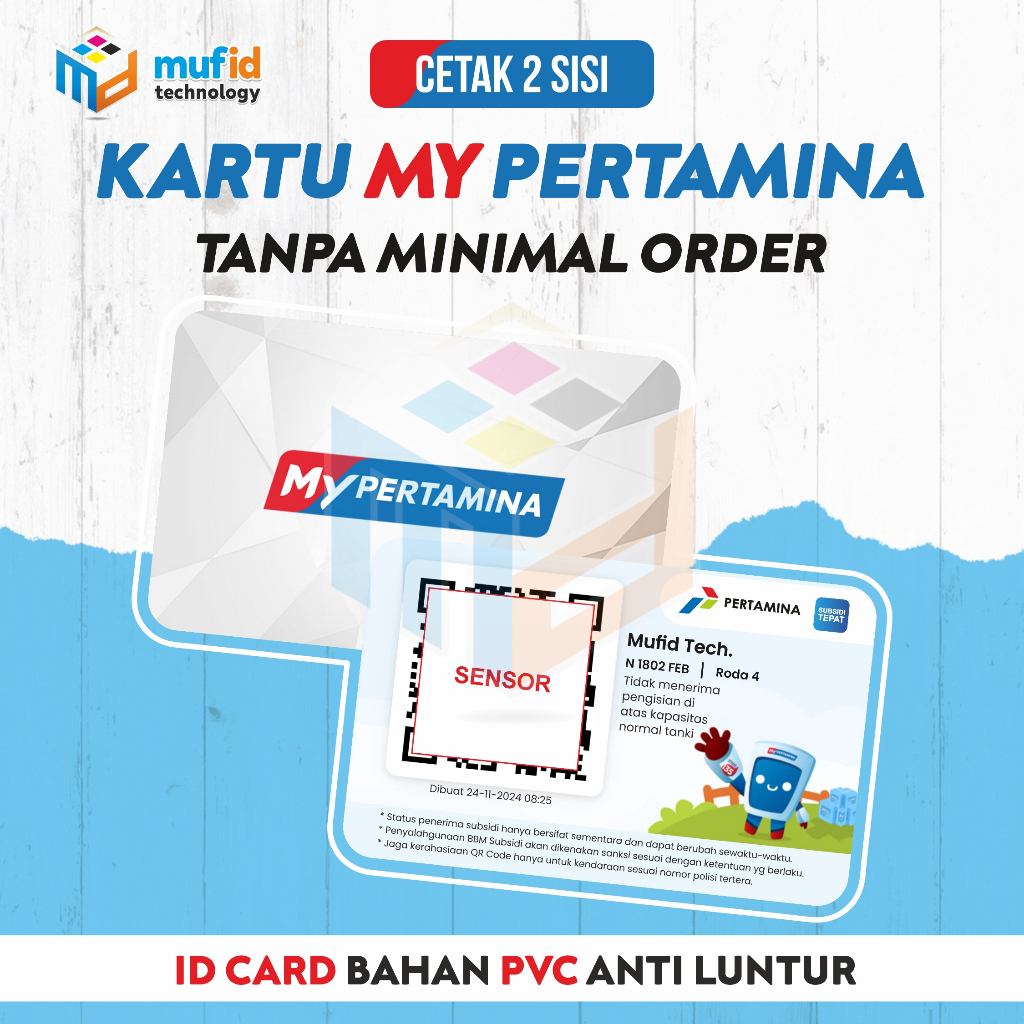 Jual PVC ID CARD & KARTU MEMBER / KARTU ID CARD MY PERTAMINA | Shopee ...