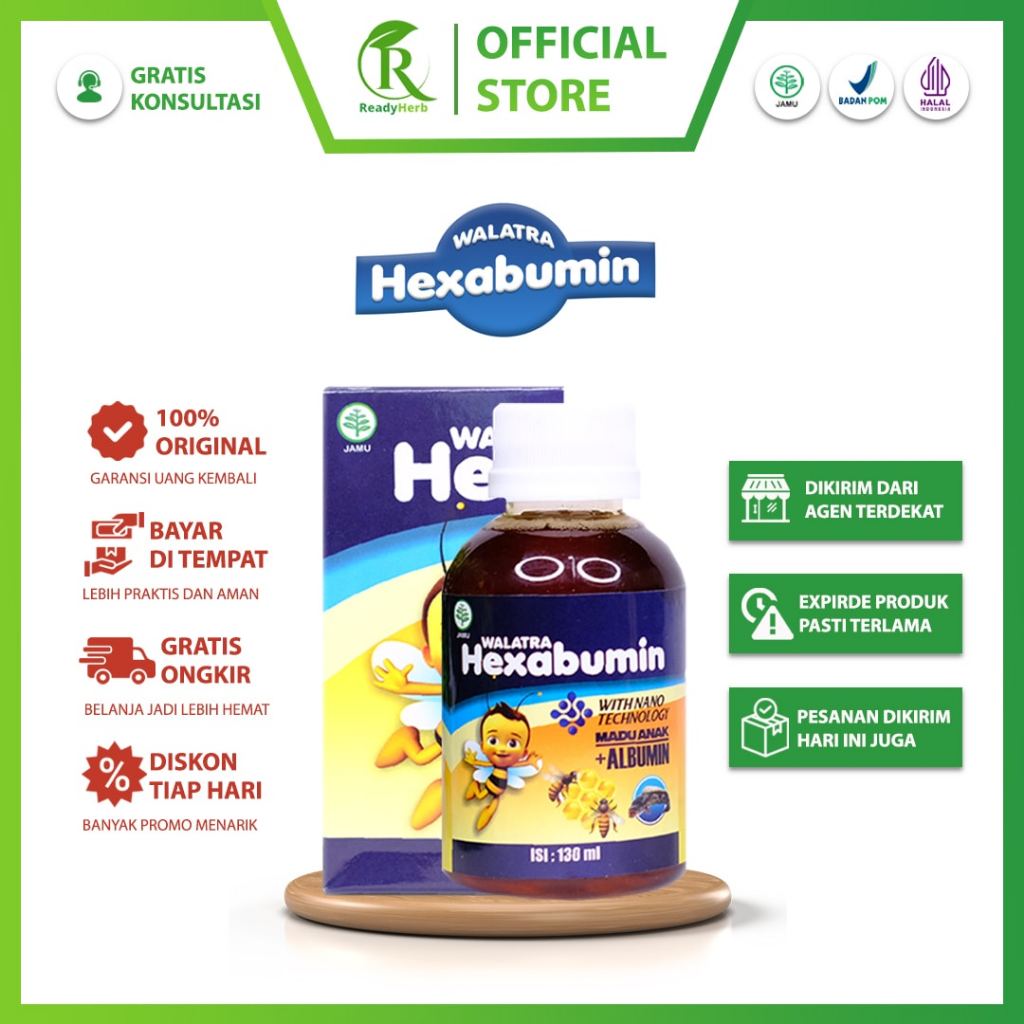 Jual Walatra Hexabumin Original Isi 130 ml - Vitamin / Suplemen Untuk ...