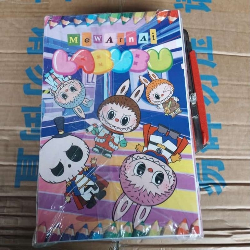 Jual Buku mewarnai Labubu Coloring book labubu | Shopee Indonesia