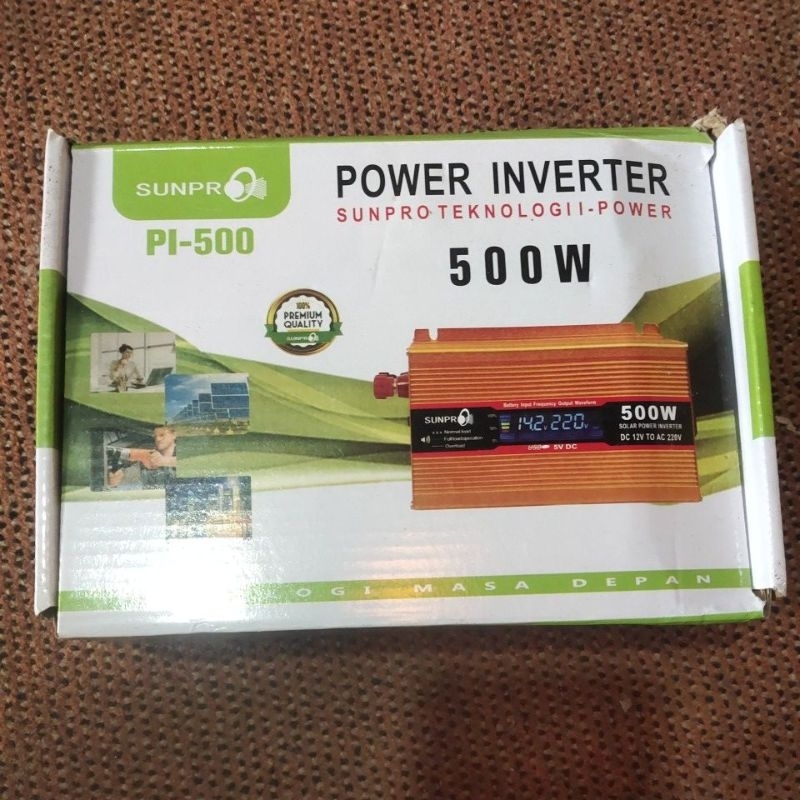 Jual INVERTER SUNPRO PI-500 POWER INVERTER 500W TEKNOLOGI MASA DEPAN ...