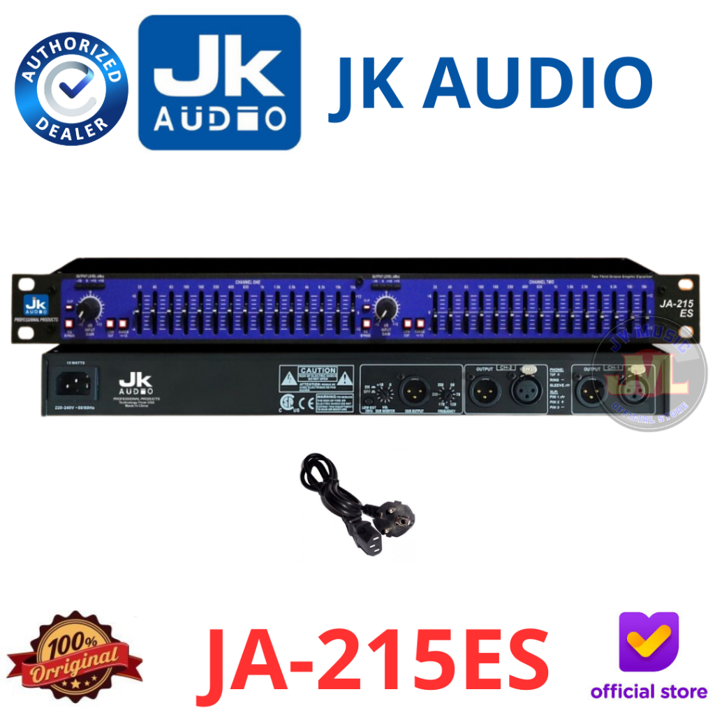 Jual JK Audio JA215ES Graphic Equalizer JK Audio JA-215ES | Shopee ...