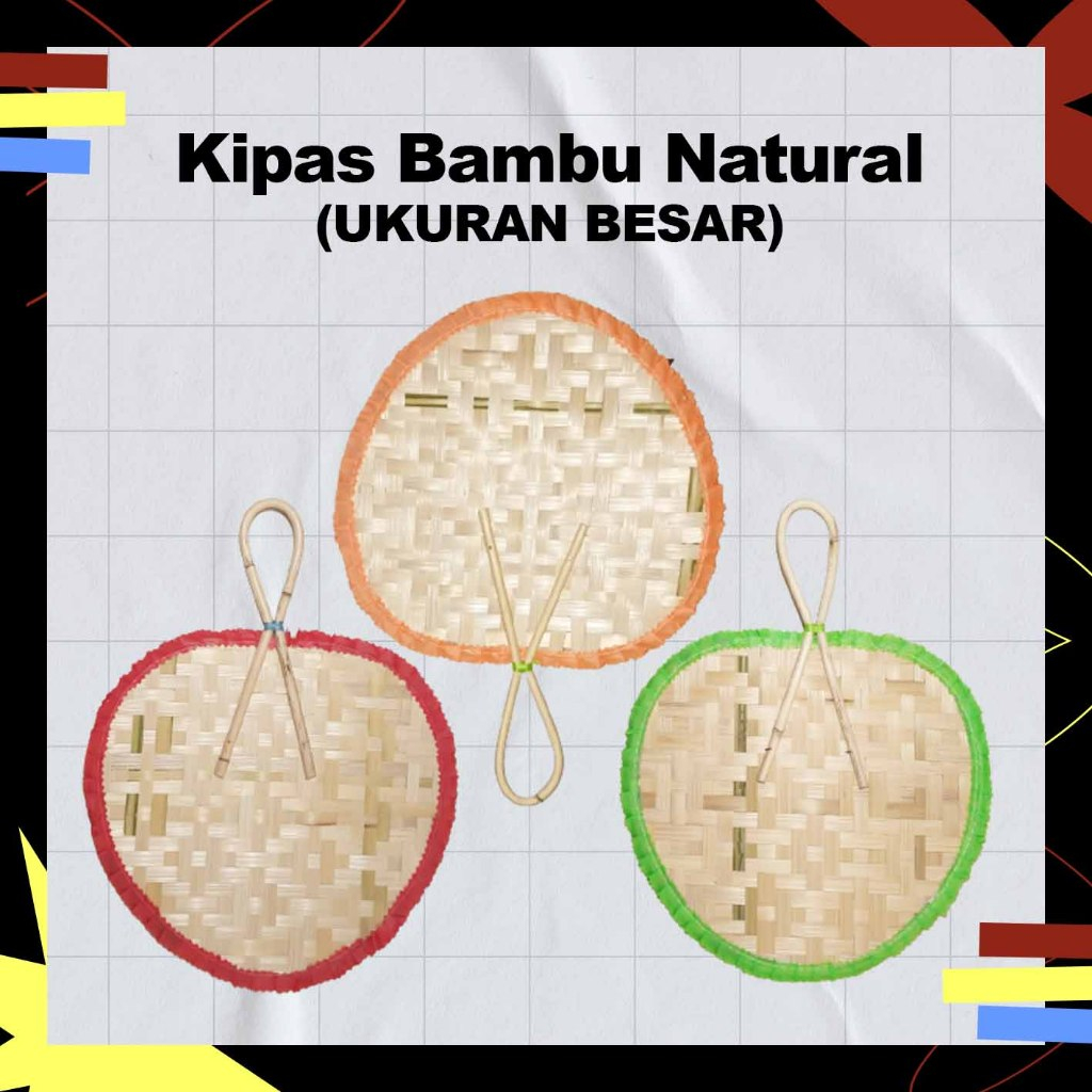 Jual Kipas Tangan / Kipas Anyaman Bambu Besar (PRODUSEN LANGSUNG) KI5 ...