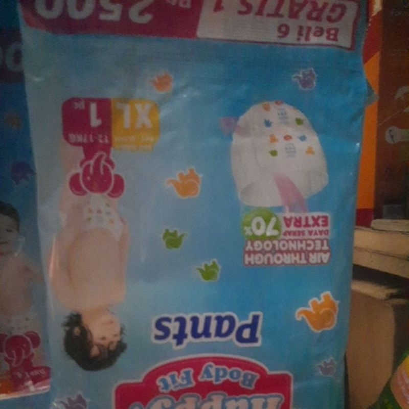 Jual PAMPES BABY HAPPY PANT RENCENG XL,L,M [7 SACHET]6+1 | Shopee Indonesia