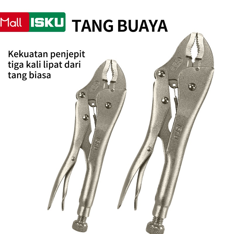 Jual ISKU Tang Jepit Buaya 7/10 Inch 225mm Tang Jepit Locking Plier ...