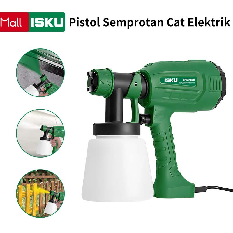 Jual ISKU Electric Spray Gun 400W 800ml Mesin Cat Semprot Listrik ...