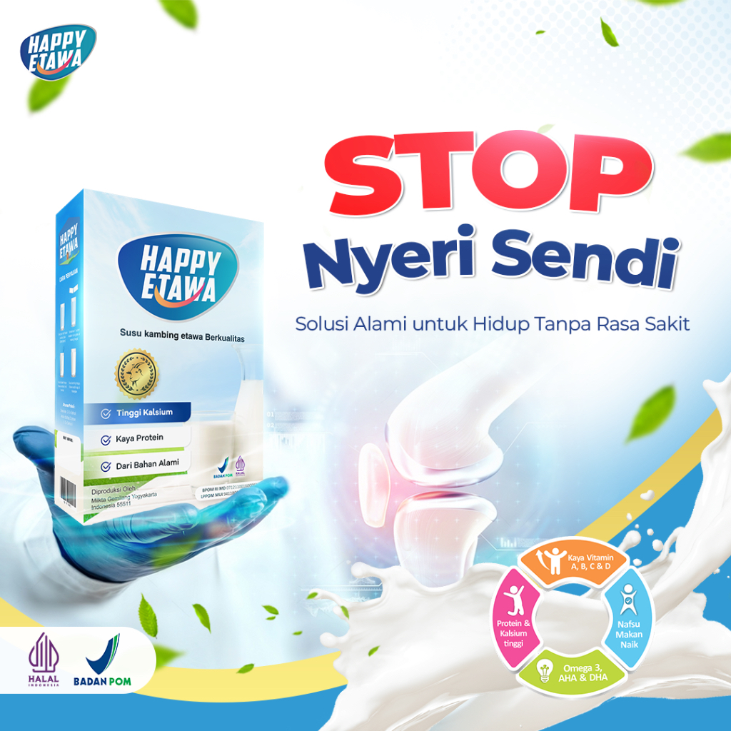 Jual HAPPY ETAWA Natural Vanilla Milk Dewasa Susu Kambing Rasa Vanila ...