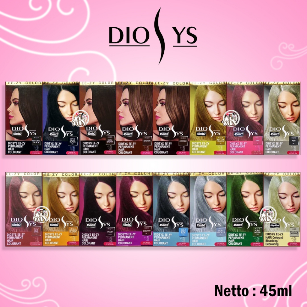 Jual DIOSYS HAIR COLOR / SEMIR RAMBUT PERMANENT 45ML ( READY SEMUA ...