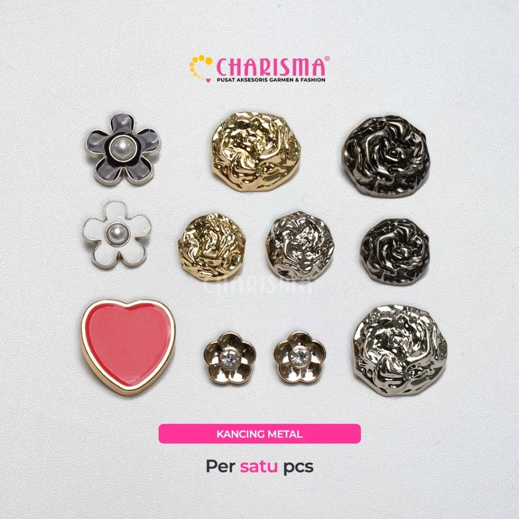 Jual Charisma Kancing Metal Vintage Premium - Kancing Metal Premium/ Kancing Jamur/ Harga Per ...