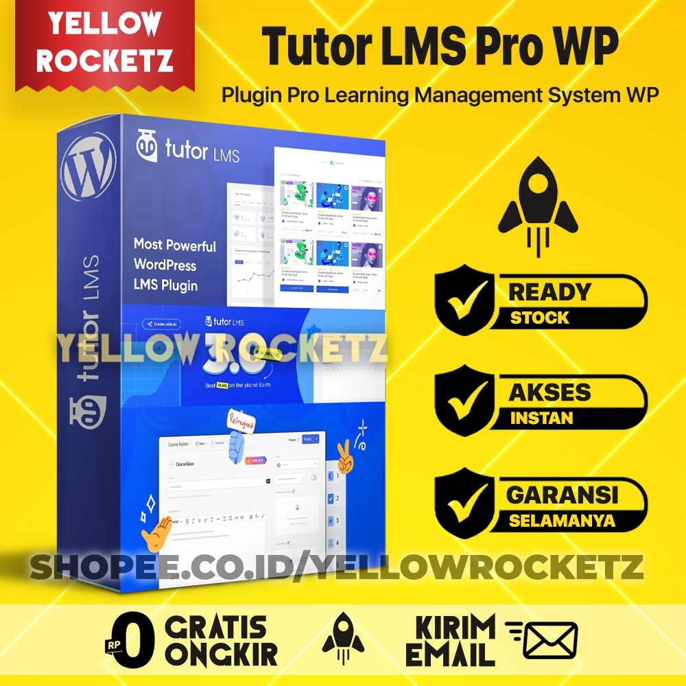 Jual TUTOR LMS PRO WP Plugin - Learning Management System WordPress Plugins Lifetime Update ...