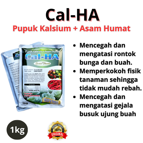 Jual Cal Ha Pupuk Kalsium Organik Plus Asam Humat Calcium Humic Acid ...