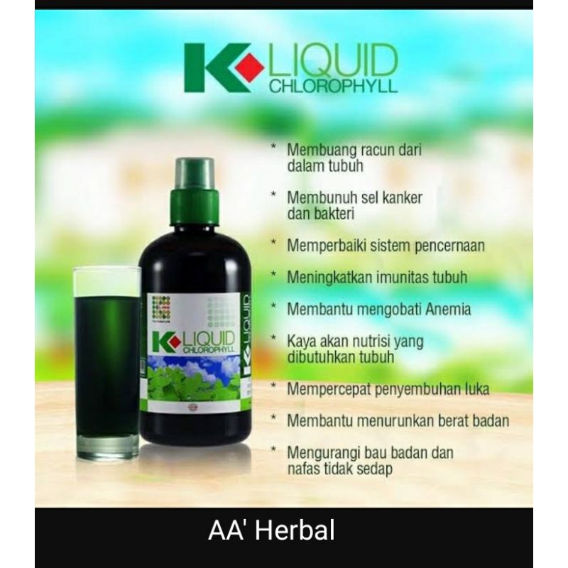 Jual K LIQUID Chlorophyll Liquid Herbal Original | Shopee Indonesia