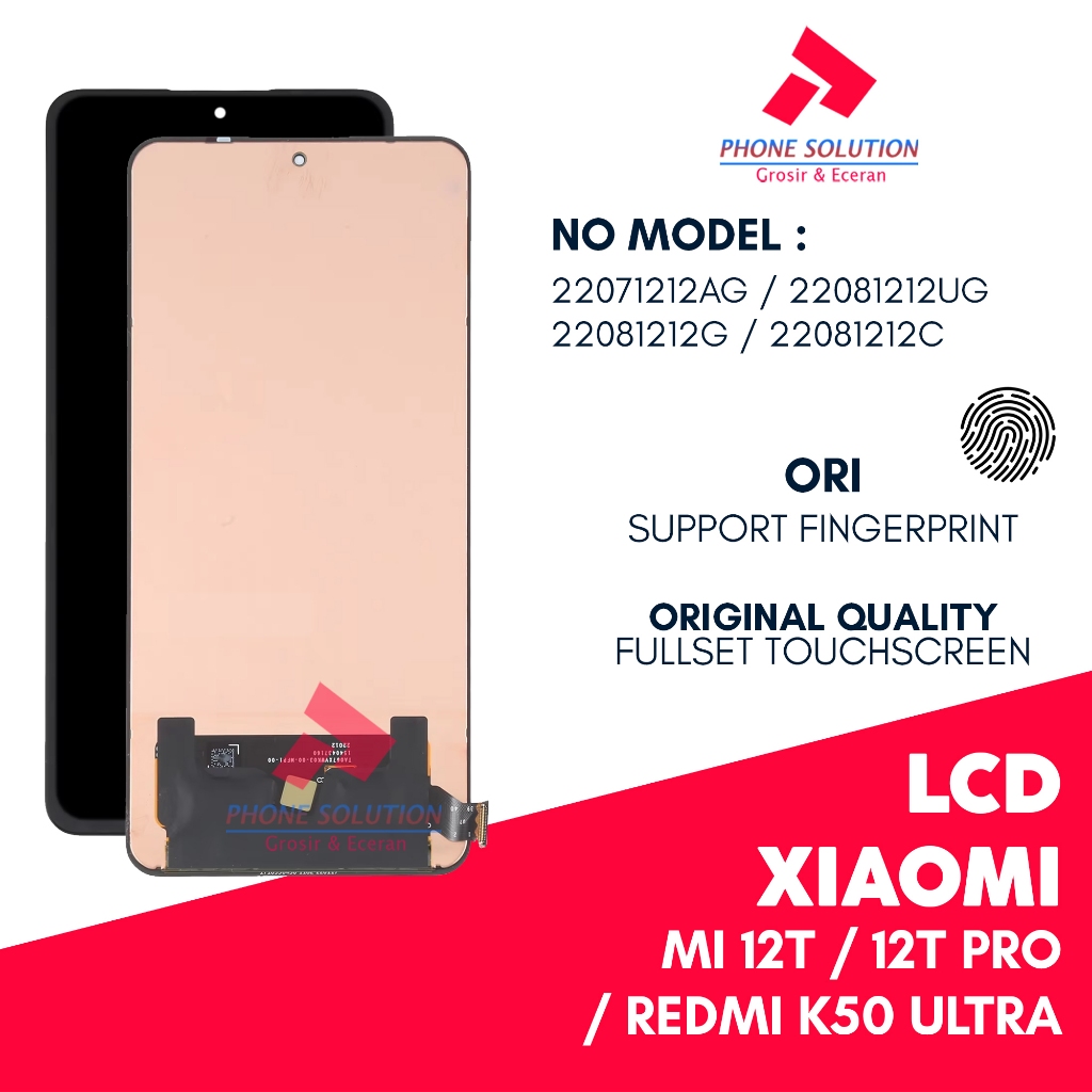 Jual LCD Xiaomi Mi 12T / 12T Pro / Redmi K50 Ultra - Fingerprint ...