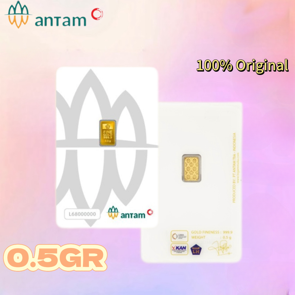 Jual Micro Emas Gold 0.5 Gram Antam Premium Logam Mulia（LM）0.5 gr ...