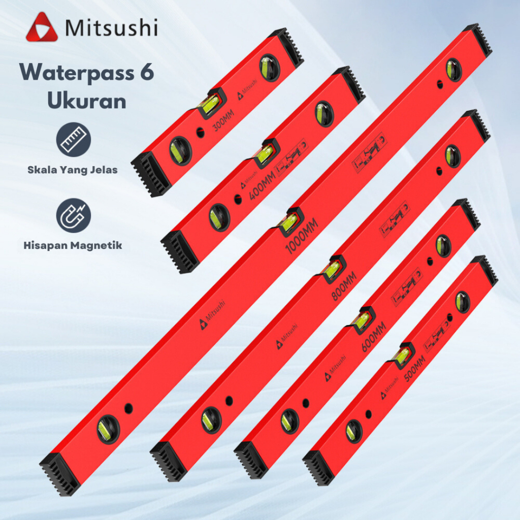 Jual Mitsushi Spirit Level Waterpass Magnet Penggaris Pengukur ...