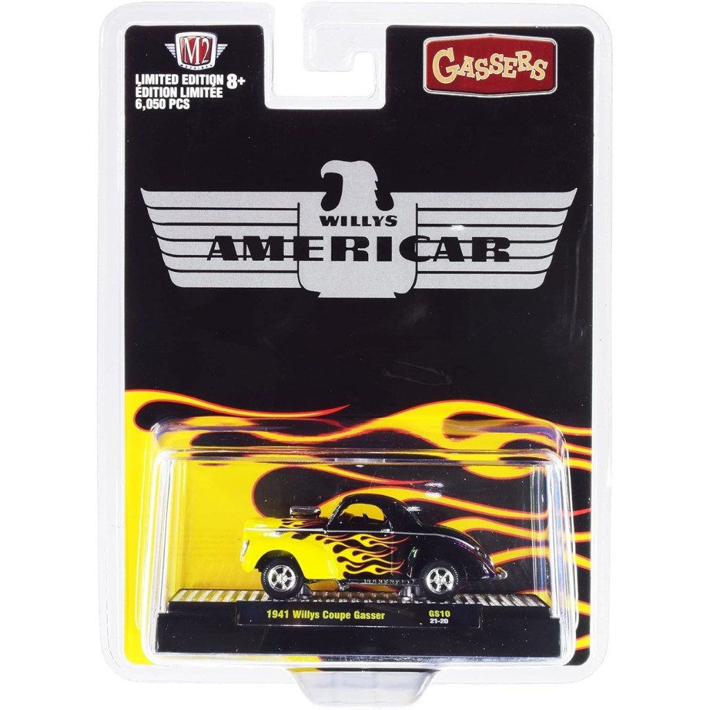 Jual 31600-GS10 - M2 Machines 1941 Willys Coupe Gasser "Americar" 1:64 Scale Model | Shopee ...