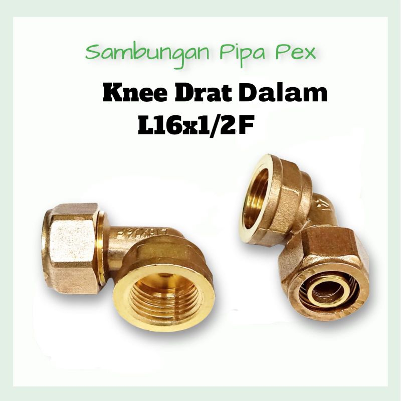 Jual Knee Drat Dalam Kuningan 1/2" (L½x16F) - Sambungan Selang Air Panas | Shopee Indonesia
