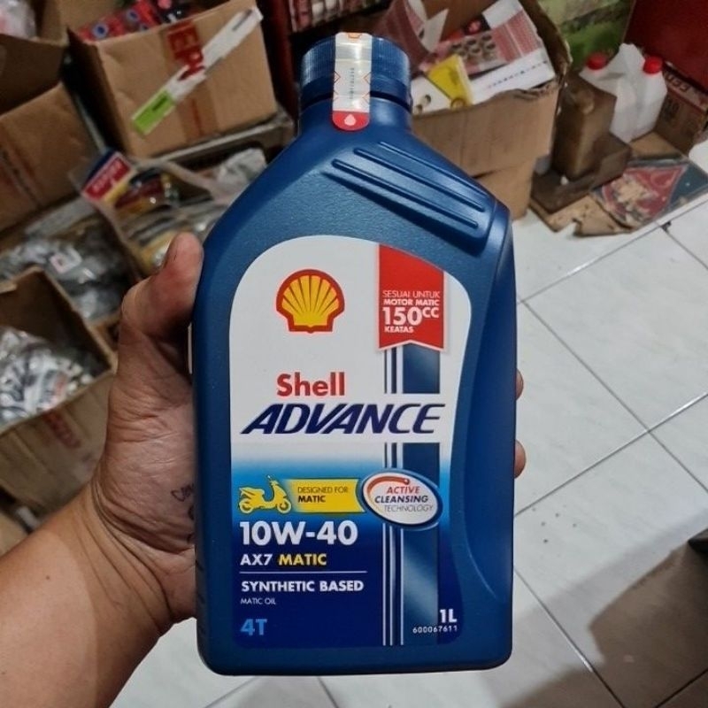 Jual 100% ORIGINAL!!! Oli Shell AX7 Matic 10W-40 1 Liter | Shopee Indonesia