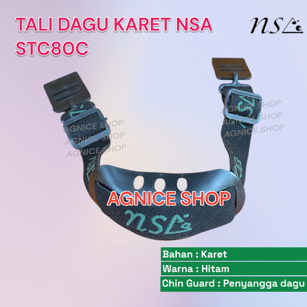 Jual Tali Dagu Helm Proyek NSA Karet Elastis Hitam STC80C / Chinstrap ...