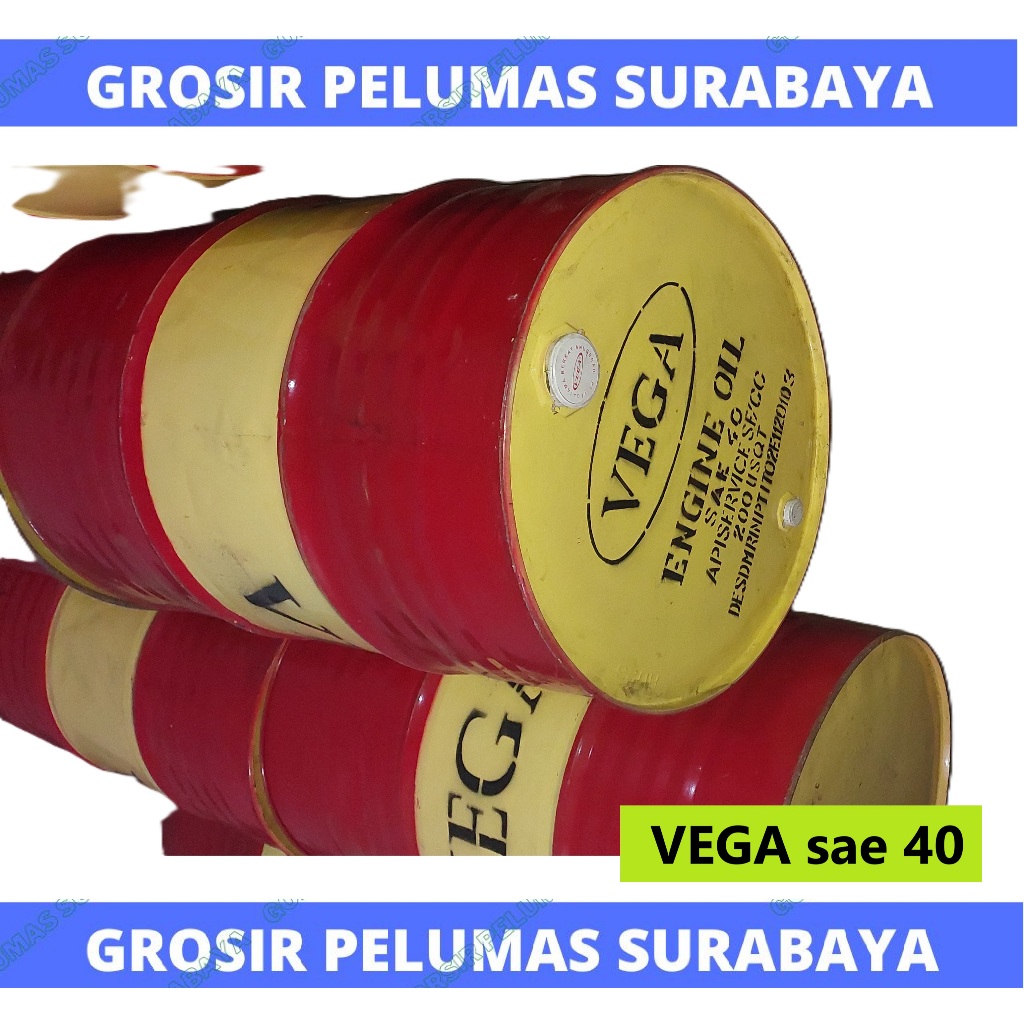 Jual DRUM murah Oli Mesin sae 40 VEGA 40 api SF/CC Oli VEGA sae 40 ...