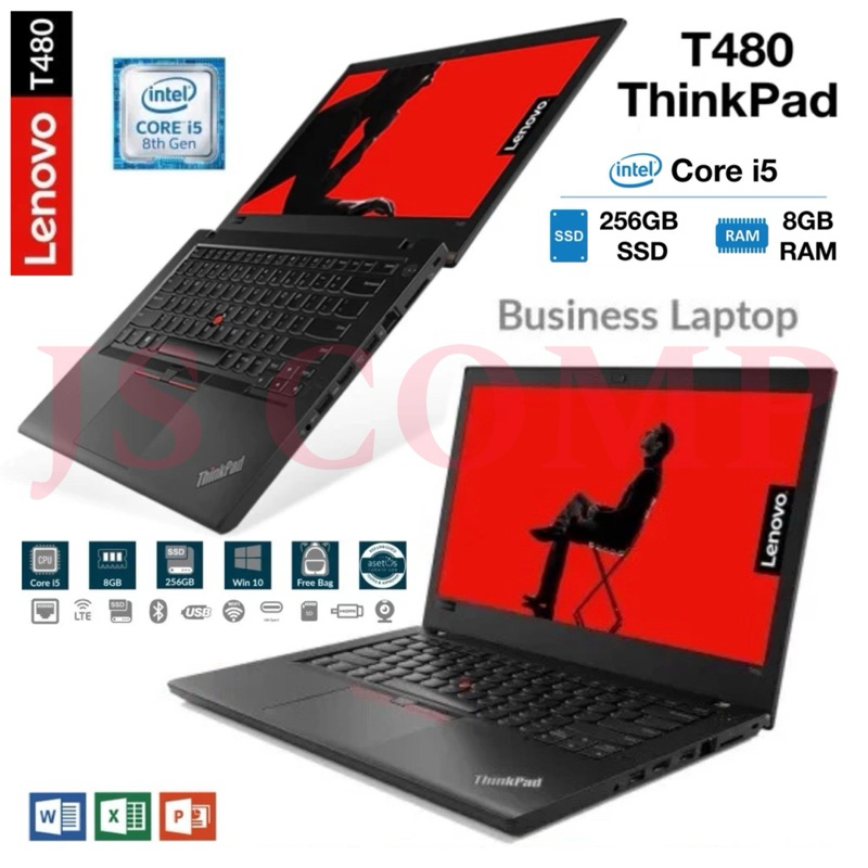Jual LENOVO Thinkpad T480 Laptop 14Inch Intel Core i5 | i7 Gen8 Ram ...